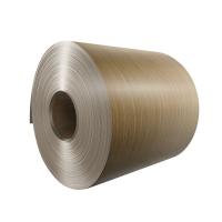 China Pine Wood Grain Color Coated Aluminum Coil 1100 3003 5052 20-25 Micron Front Coating for sale