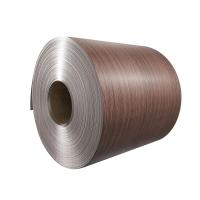 China Oak Wood Grain Prepainted Aluminum Coil 1100 3003 PVDF Coating 0.2-1.5mm for sale