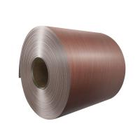 China Oak Wood Grain Prepainted Aluminum Coil 1100 3003 PVDF Coating 0.2-1.5mm for sale
