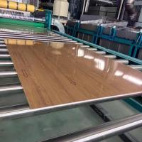 China AAMA 2605 AA3003 1000mm Width Wood Grain Kitchen Cabinet Aluminum Panel for sale