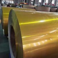 China AA1070 Alloy Gold Color Mirror Surface Aluminum Light Reflector Coil 0.3-1.2mm for sale