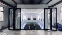 China 2 Stage Filter Car Spray Booth Auto Body Spray Booth Working Temperature 80C for sale