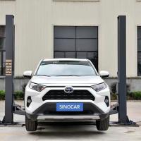 China 4 Ton CE Floor Car Two Post Lift Manual Unlock 2 Poles Car Elevator Car Lifting Machine for sale