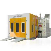 China 2 Stage Filter Car Spray Booth Auto Body Spray Booth Working Temperature 80C for sale