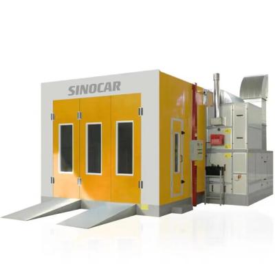 China 2 Stage Filter Car Spray Booth Auto Body Spray Booth Working Temperature 80C for sale
