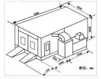 China 2 Stage Filter Car Spray Booth Steel Frame Rock Wool Panel Safety Door Without Glass for sale