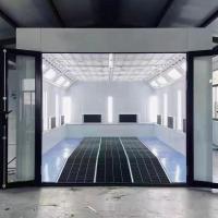 China 2 Stage Filter Furniture Paint Booth Down Draft Booth With Durable Steel for sale