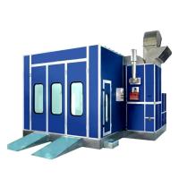 China 2 Stage Filter Car Spray Booth Auto Body Spray Booth Working Temperature 80C for sale
