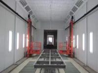 China Revolutionizing Coating Bus Spray Booth 15m Fire Retardant Mobile Spray Booth for sale