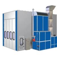 China Four Sheetmetal Front Door Bus Spray Booth With High Capacity Intake Fan for sale