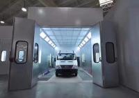 China 2*2.2kw Outlet Fans Bus Spray Booth with Front Door/Safety Door Ceiling Filter Rate 98% for sale