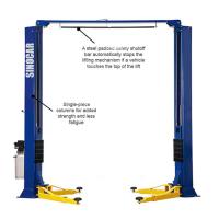 China Clear Floor 2 Post Car Lift 4000kg Garage Lifting Equipment for sale