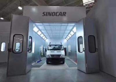 China Revolutionizing Coating Bus Spray Booth 15m Fire Retardant Mobile Spray Booth for sale