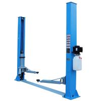 China 5000kg Two Post Car Lifts Lifting 45 Seconds Safety Manual Release Mobile 2 Post Lift for sale