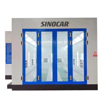 China Manual Control Car Spray Booth Automotive Paint Booth With Celling Filter for sale