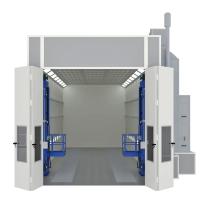 China 48pieces LED Lighting Bus Spray Booth with Front Door and Safety Door for sale