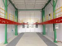 China Customized Bus Spray Booth with Powerful Fan Front Doors With Glass for sale