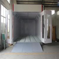 China Customized Bus Spray Booth with Powerful Fan Front Doors With Glass for sale