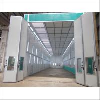 China 5-8min Heating Up Time Bus Spray Booth with Four Sheetmetal Front Door and LED Lighting for sale
