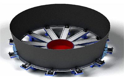 China H Beam Production Line for Wind Tower Flange Fit Up Platform ISO9000 2000mm for sale