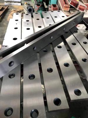 China Cr12MoV Sheet Metal Shear Blades With HRC 58-62 Hardness 6000mm Length For Precision Cutting for sale