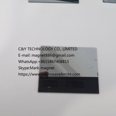 China Ferrite Substrate Ra 0.04 Microwave Ferrite Material for Defense Communications 100 MHz to 40 GHz for sale