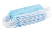 China Earloop Medical Disposable Masks 3 Layer Fiber Fabric Construction for sale