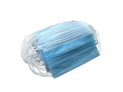 China OEM Blue And White Earloop Disposable Masks For Restaurants , Beauty Salons for sale