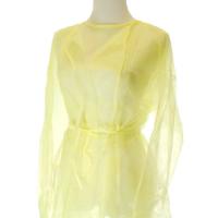 China Yellow Color Disposable Isolation Gowns With PP/SMS/SMMS Material for sale