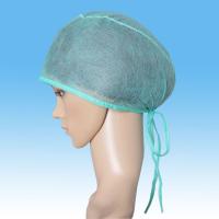 China Lightweight Disposable Head Cover , Comfortable Surgical Bouffant Caps for sale