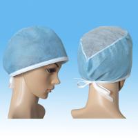 China Lightweight Disposable Head Cover , Comfortable Surgical Bouffant Caps for sale