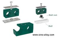 China Rail nut double pipe clamps According to DIN 3015-3 for sale
