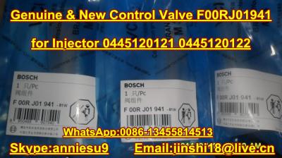 China Genuine & New Common Rail Injector Control Valve F00RJ01941 for Injector 0445120121 for sale
