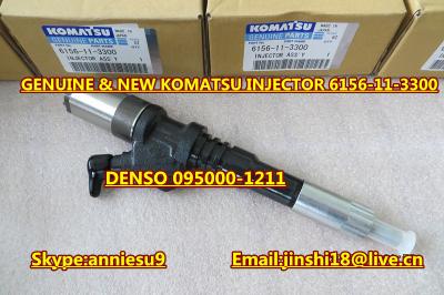 China Denso Genuine & New Common Rail Injector 095000-1211 for Komatsu 6156-11-3300 for sale