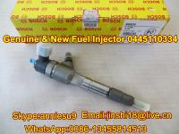 China Genuine & New Common Rail Injector 0445110334 for JMC Chaochai 4D47 115KW for sale