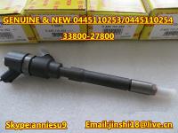 China Original Common Rail Injector 0445110253 0445110254 for for HYUNDAI 33800-27800 for sale
