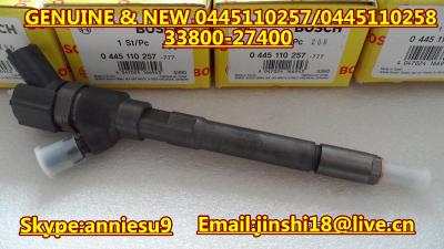 China Genuine & New Common Rail Injector 0445110257 for HYUNDAI KIA 33800-27400 for sale