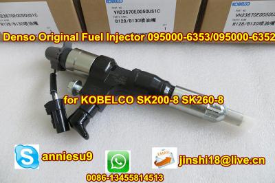China Denso Original Common Rail Injector 095000-6353 095000-6352 for KOBELCO SK200-8 SK260-8 for sale