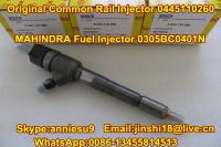 China Original and New Common Rail Injector 0445110260 MAHINDRA Fuel Injector 0305BC0401N for sale