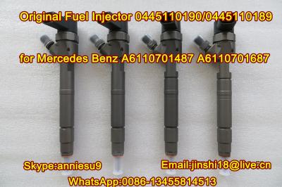 China Original Common Rail Injector 0445110190 0445110189 for Mercedes Benz A6110701487 A6 for sale