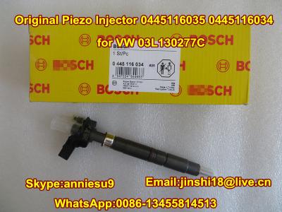 China Genuine & New Piezo Fuel Injector 0445116035 0445116034 for VW 03L130277C for sale