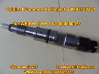 China Original Common Rail Fuel Injector 0445120261 for WEICHAI WP7 610800080073 for sale