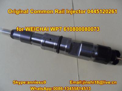 China Original Common Rail Fuel Injector 0445120261 for WEICHAI WP7 610800080073 for sale