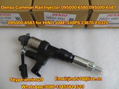 China Denso Fuel Injector 095000-6580 095000-6581 095000-6583 for HINO J08E 330PS 23670-E0320 for sale