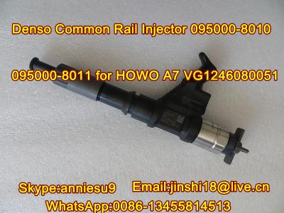 China Denso Common Rail Injector 095000-8010 095000-8011 for HOWO A7 VG1246080051 for sale