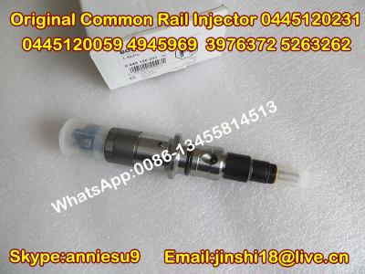 China Genuine & New Common Rail Injector 0445120059 0445120231 4945969 3976372 5263262 for sale