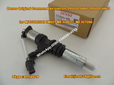 China DENSO Genuine Common Rail Fuel Injector 095000-6860  095000-6861 for MITSUBISHI 6M60T ME30 for sale