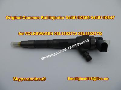 China Original Common Rail Injector 0445110369 0445110647 for VOLKSWAGEN 03L130277J 03L130 for sale