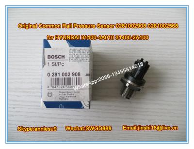 China Common Rail Pressure Sensor 0281002908 0281002568 for HYUNDAI 31400-4A010 31400-2A10 for sale