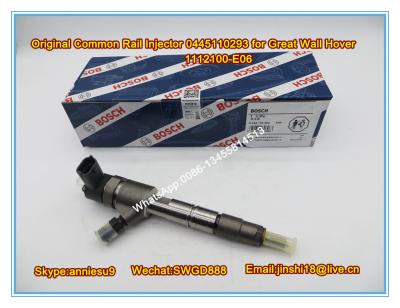 China Original Common Rail Fuel Injector 0445110293 / 1112100-E06 for Great Wall for sale